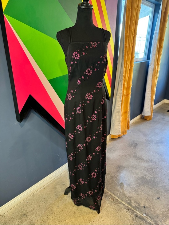 City Triangles | Dresses | Vintage 99s Black With Pink Cherry Blossom ...